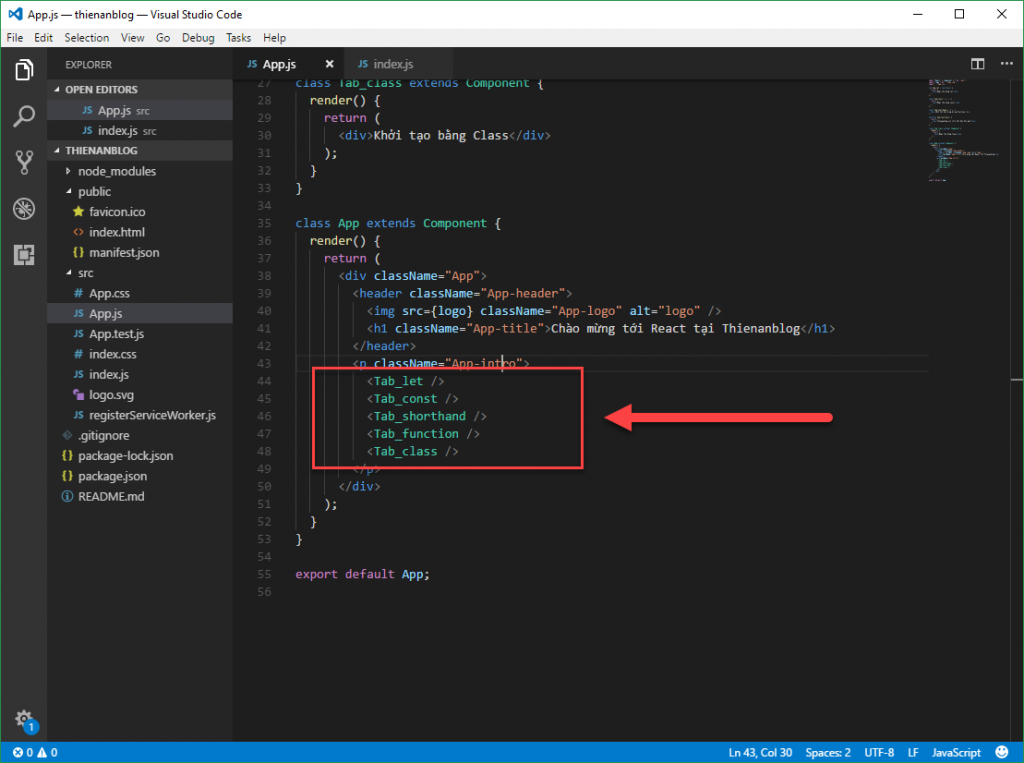 Tìm hiểu Component trong ReactJS - Thien An Blog
